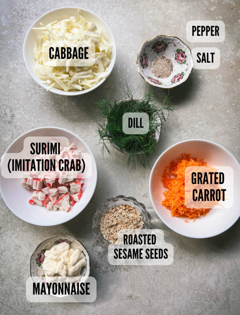 Crunchy 10-Minute Surimi Salad with Creamy Sesame Dressing