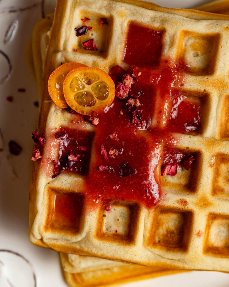 Easy and Fluffy Waffles (Without Sugar Or Milk) - FoodyWise